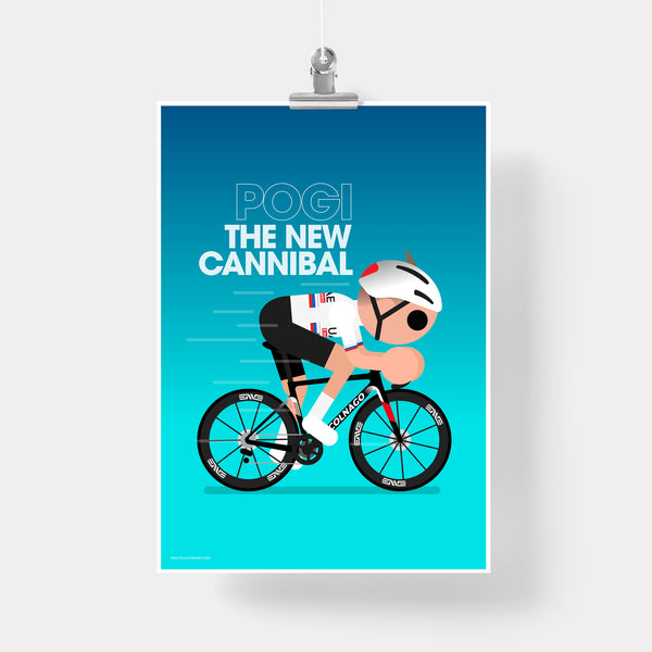 Pogacar - The New Cannibal print – Pro Cycling Trumps