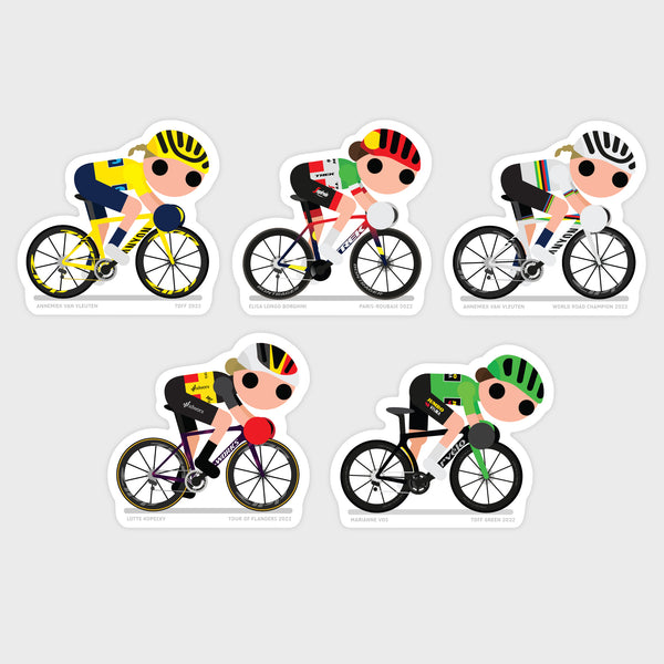 Sticker Pack - Women Winners 2022 – Pro Cycling Trumps